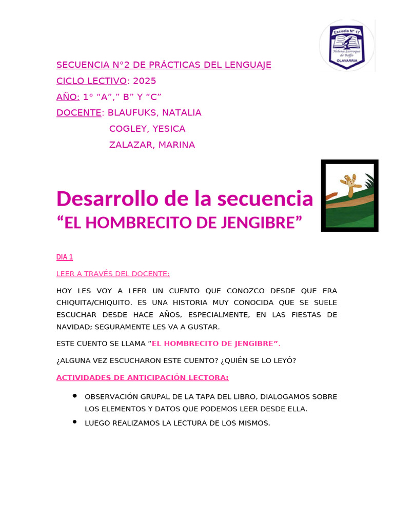 El Hombrecito de Jengibre | PDF