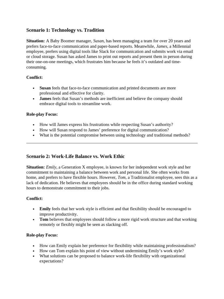 Generational Workplace Conflicts and Solutions | PDF | Mentorship ...