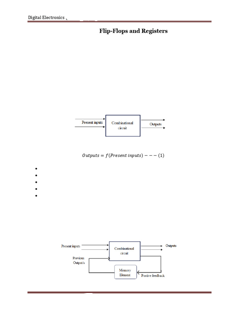 Flip Flops -Registers and Counters | PDF | Digital Electronics ...