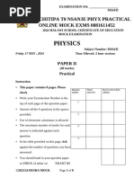 Final Model Quesiton Paper PBA Physics HSSC-II | PDF | Electrical Resistance And Conductance ...