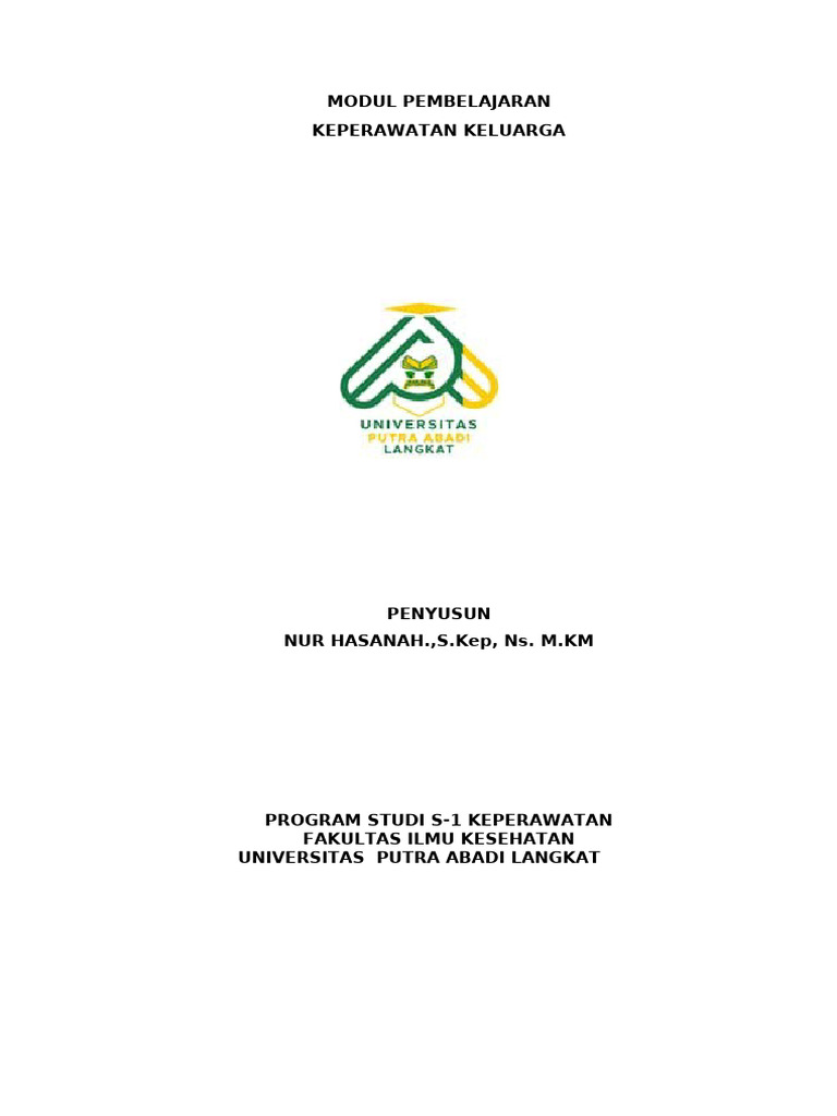 Modul Keperawatan Keluarga | PDF
