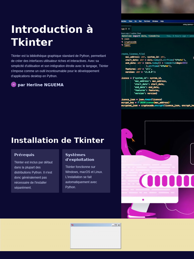 Introduction-a-Tkinter (2) | PDF | Python (Langage de programmation) | Informatique