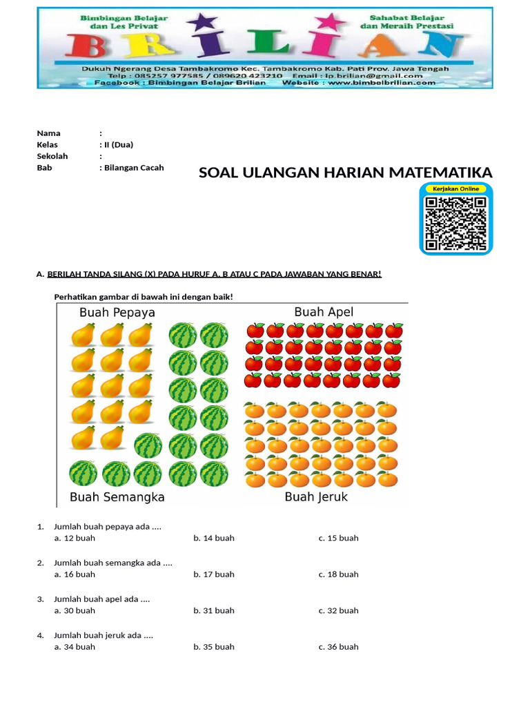 LKS Bilangan Cacah | PDF