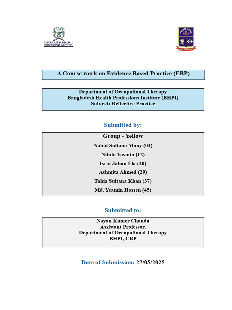 Evidence Based Practice-1 | PDF | Evidence Based Practice | Evidence Based Medicine