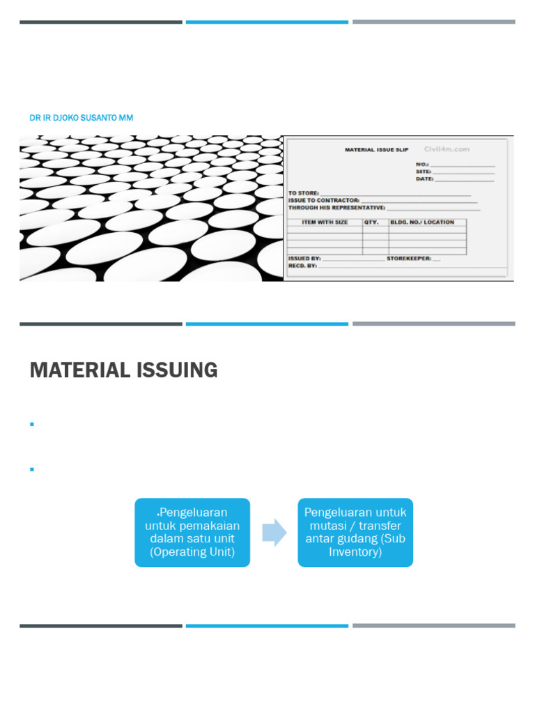 Material Issuing | PDF
