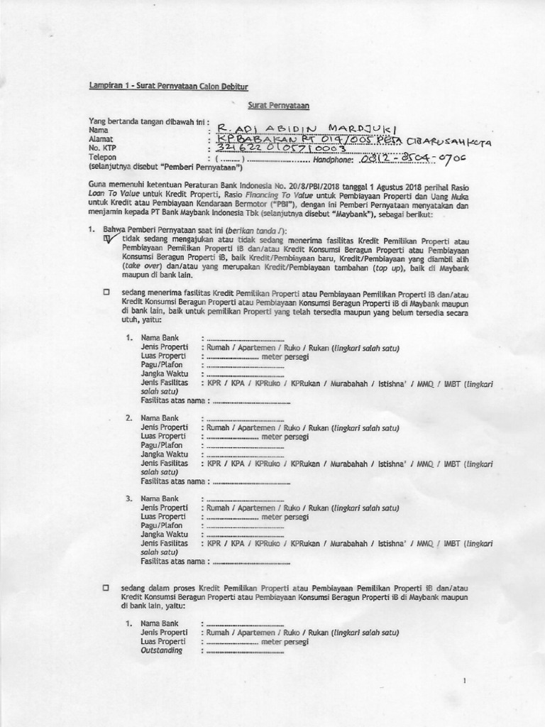 Form PBI | PDF