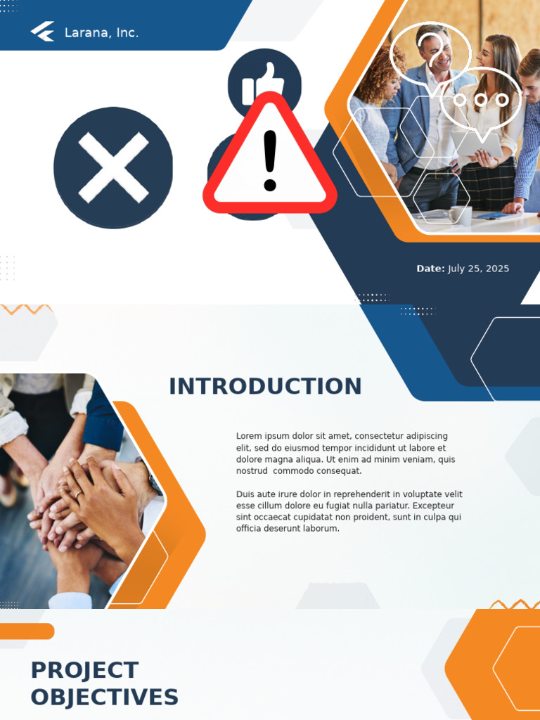 Blue Professional Project Proposal Presentation | PDF | Business