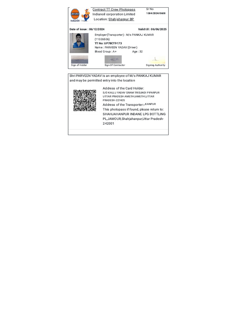 TT Crew Portal | PDF