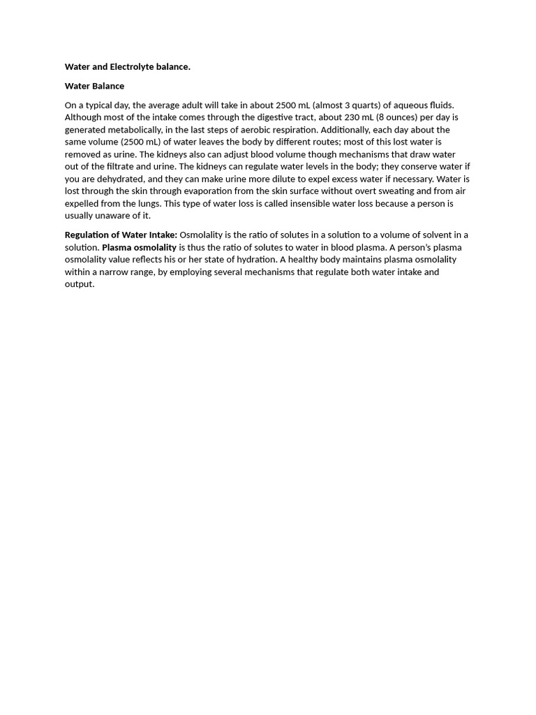 The Urinary System and Homeostasis - Renal Physiology | PDF | Kidney | Angiotensin