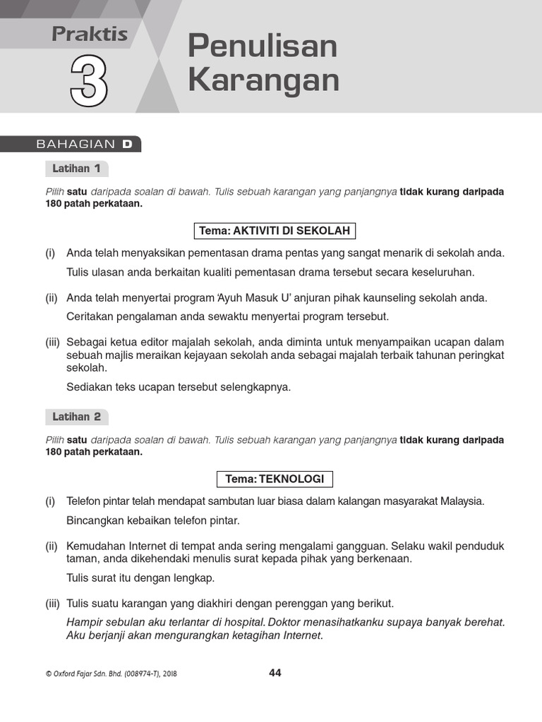 bm karangan ting 1-3 | PDF