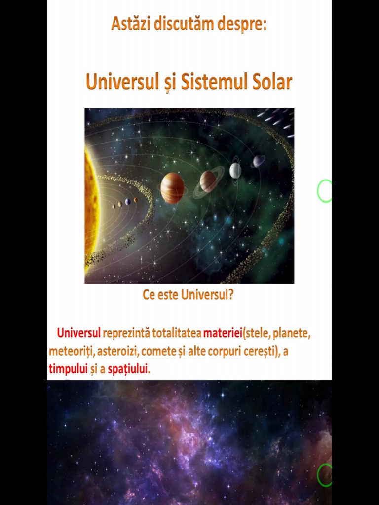 Universul Si Sistemul Solar | PDF