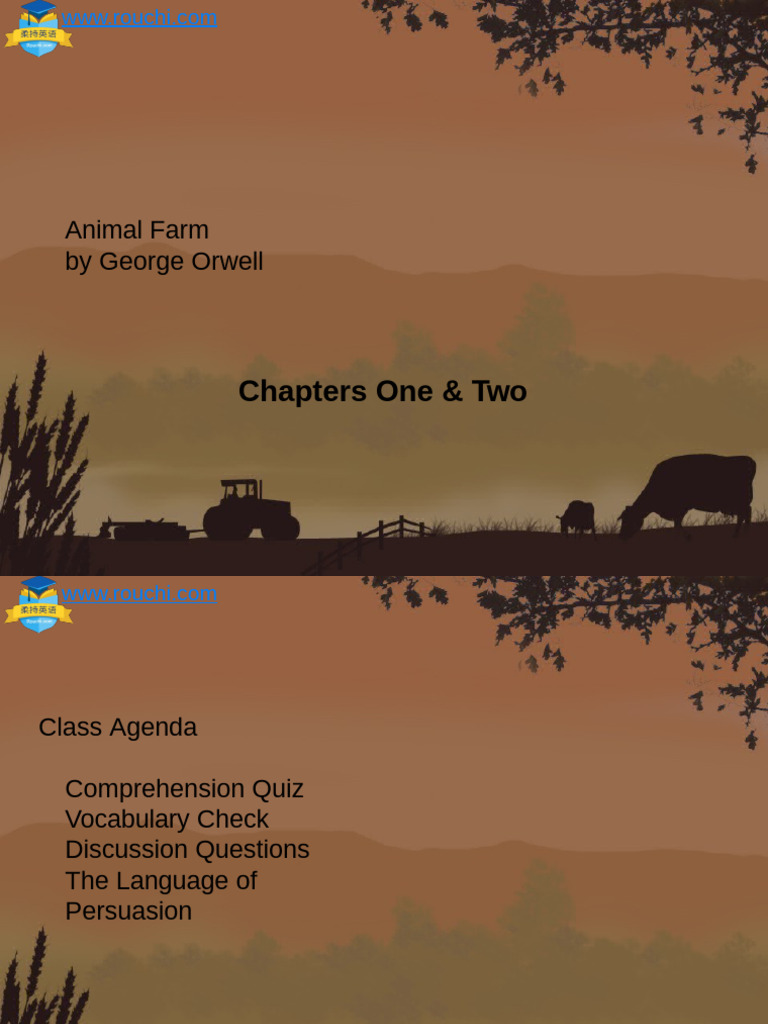 V3 G7B CRC 13 Animal Farm CH1-2 PdfToPowerPoint | PDF | Rhetoric ...