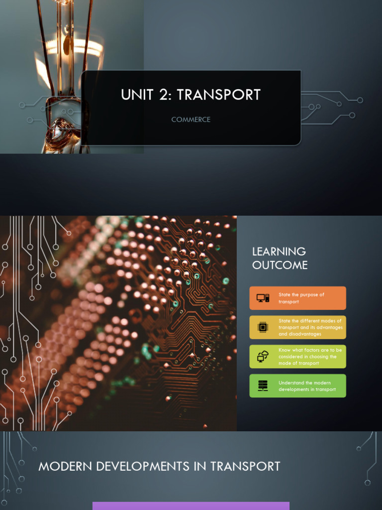 UNIT 2 - TRANSPORT (Part 2) | PDF