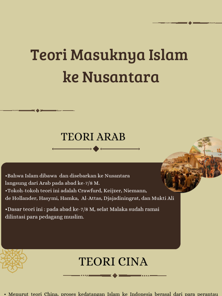 Teori Masuknya Islam ke Nusantara | PDF