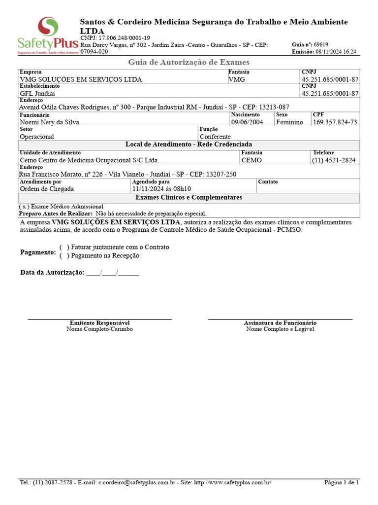 Guia - Noemi Nery Da Silva | PDF