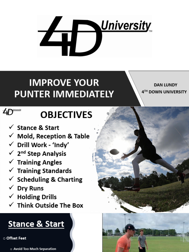 Punting Web | PDF | Team Sports | American Football