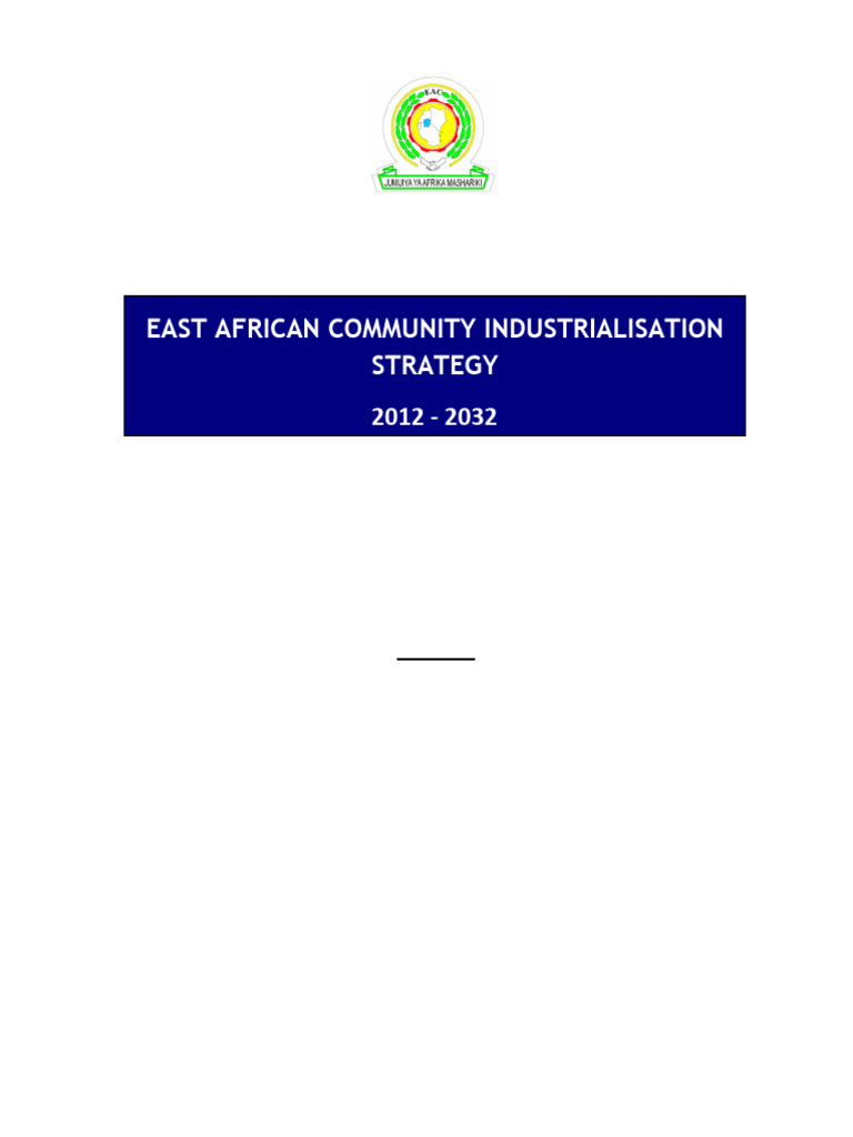 EAC Industrialization Strategy | PDF | Policy | Infrastructure