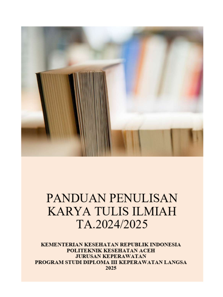 Panduan Kti Keperawatan Langsa 2025 | PDF