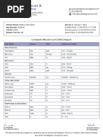 CBC Test Report Format Example Sample Template Drlogy Lab Report | PDF ...