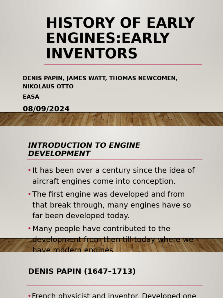 History of Early Engines | PDF