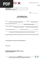DSWD Authorization Form | PDF
