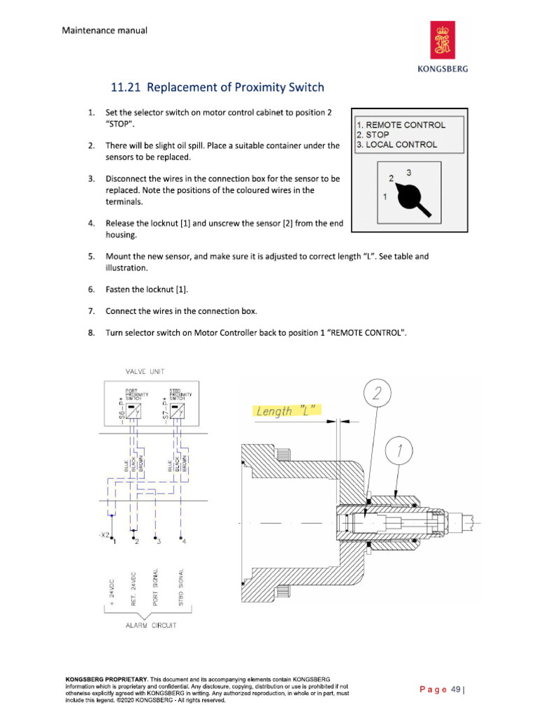 Replace of Proximity Switches | PDF