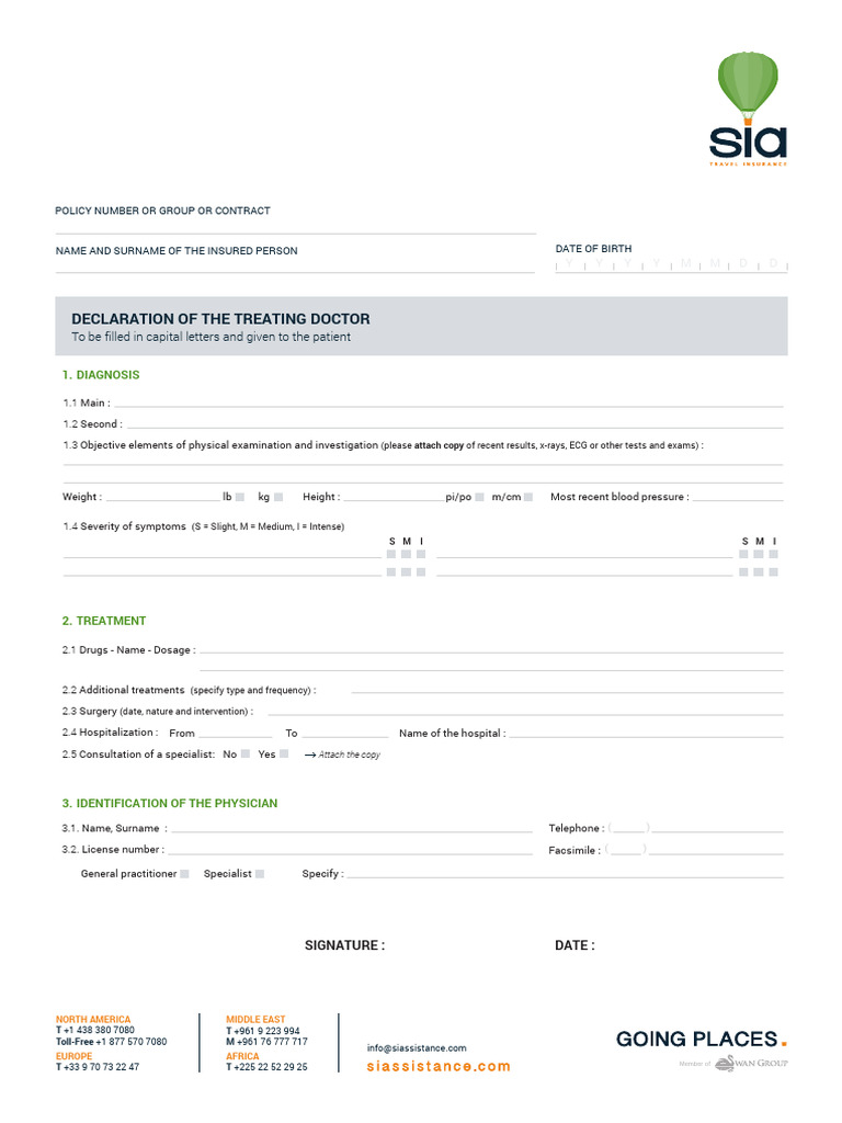 MEDICAL FORM NIS 25 0000089 en | PDF