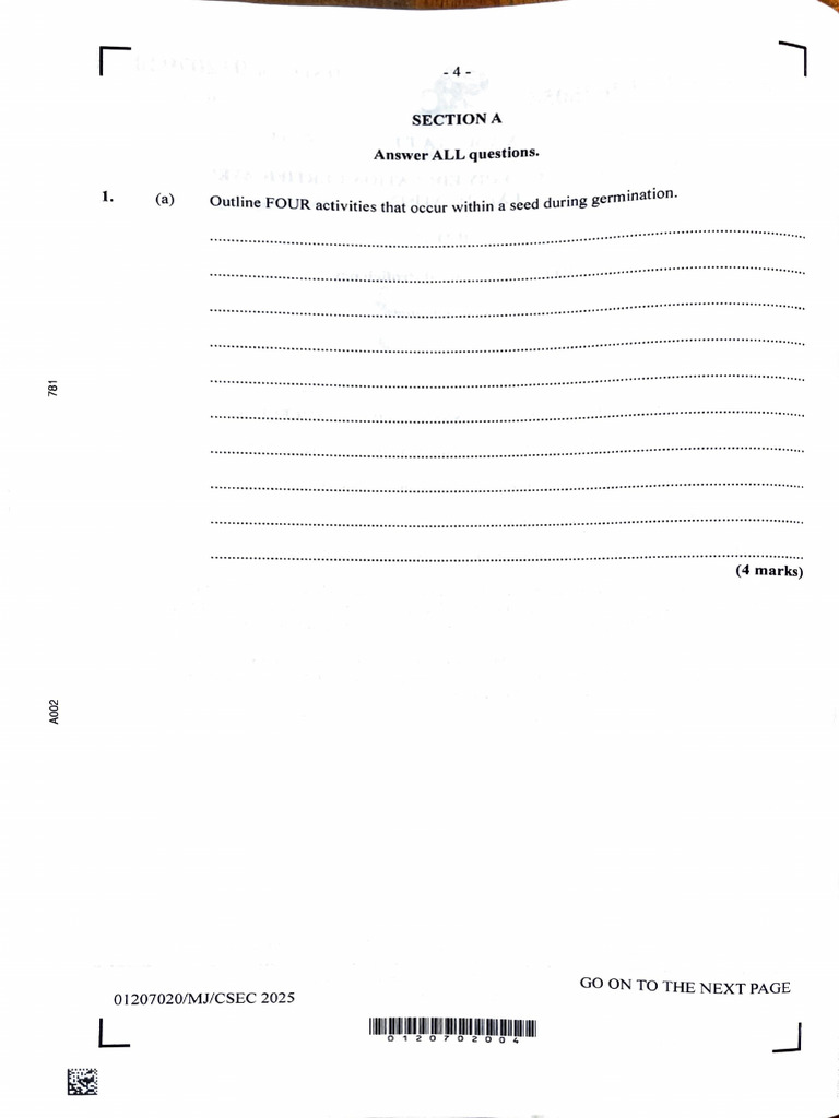 June Bio Csec 2025 p2 | PDF