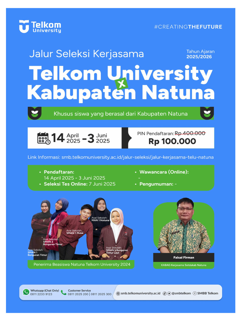 Jalur Seleksi - Tel-U X Natuna -2025 | PDF