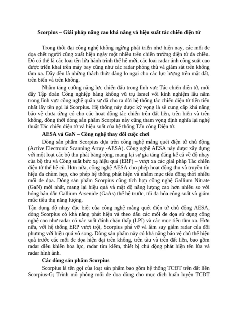 TCĐT-Scorpius | PDF