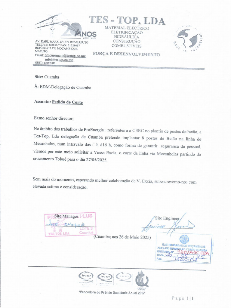 TES-TOP - Corte 27.05.2025 | PDF