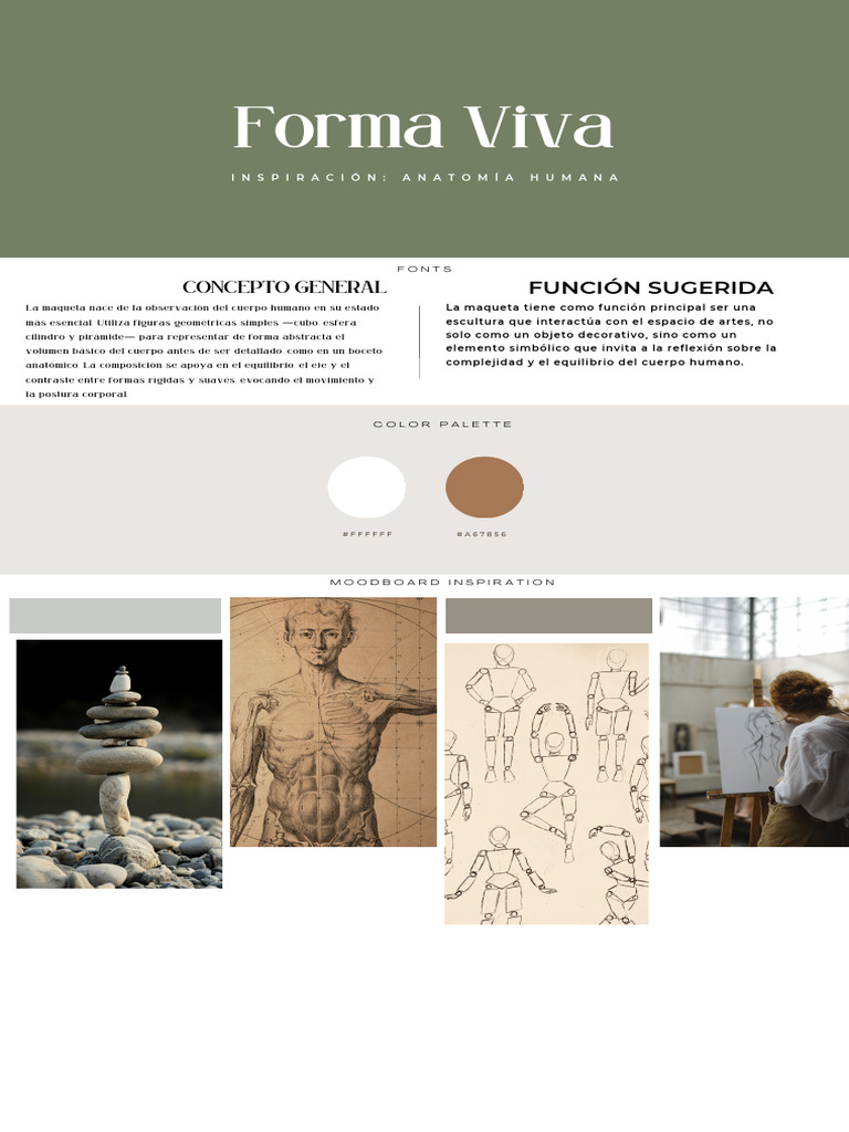 Green Aesthetic Fashion Studio Style Guide Brand Board | PDF