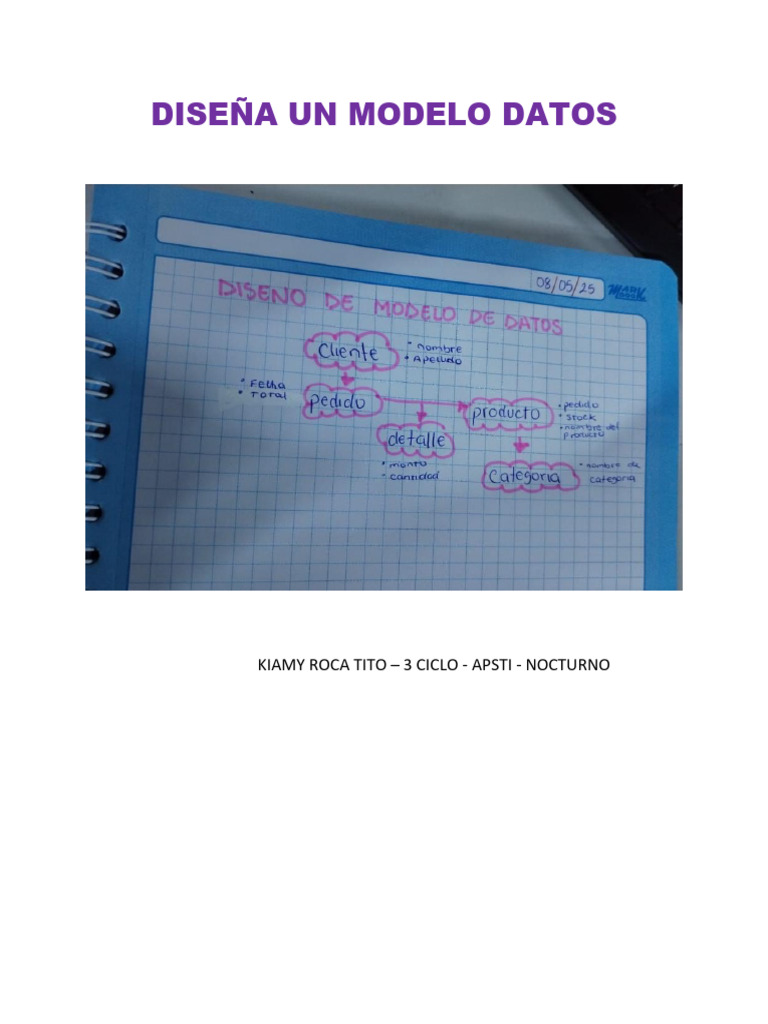 Diseña Un Modelo Datos | PDF