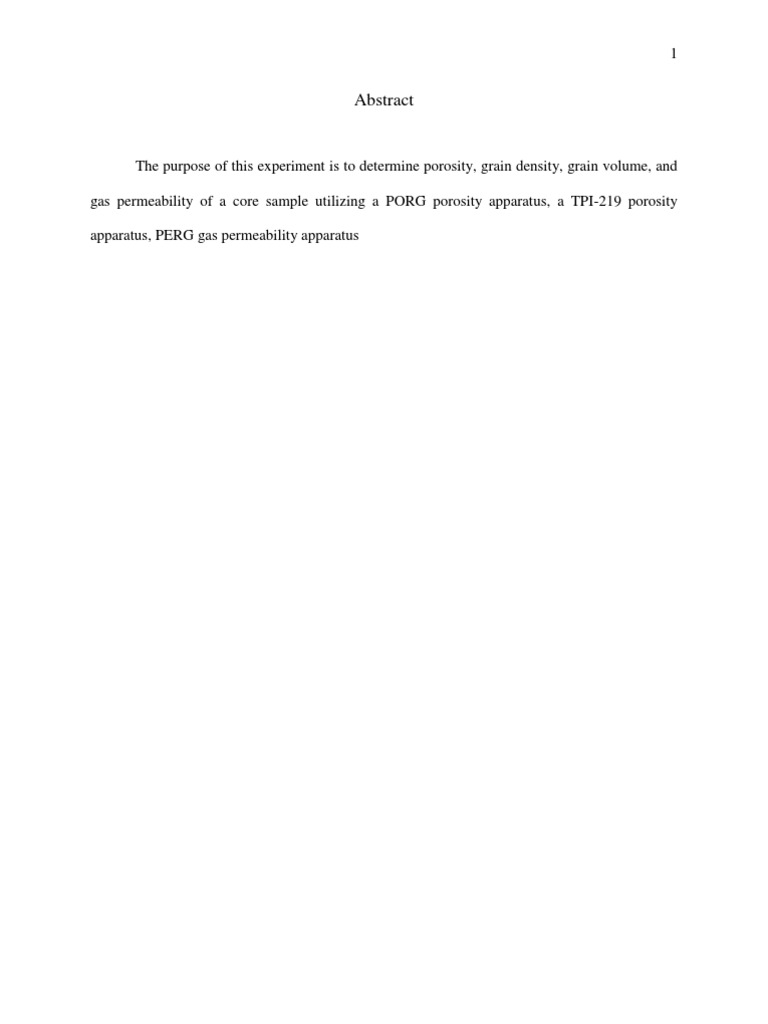 3 - Report Template | PDF | Porosity | Continuum Mechanics