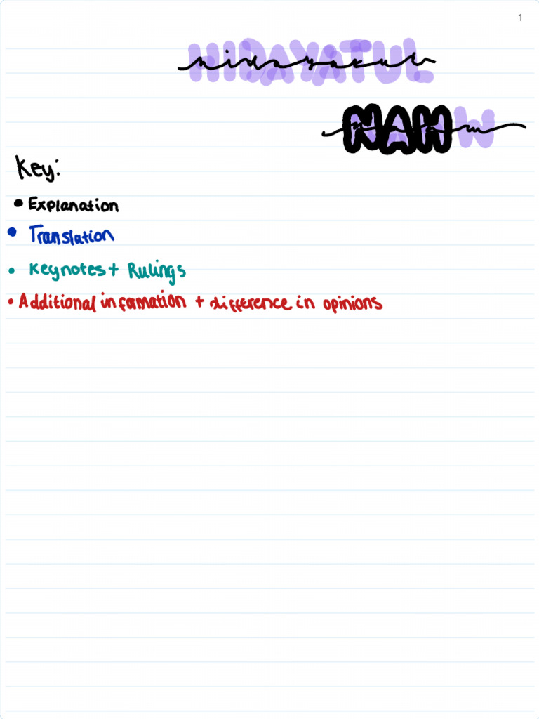 Nahw Notes | PDF