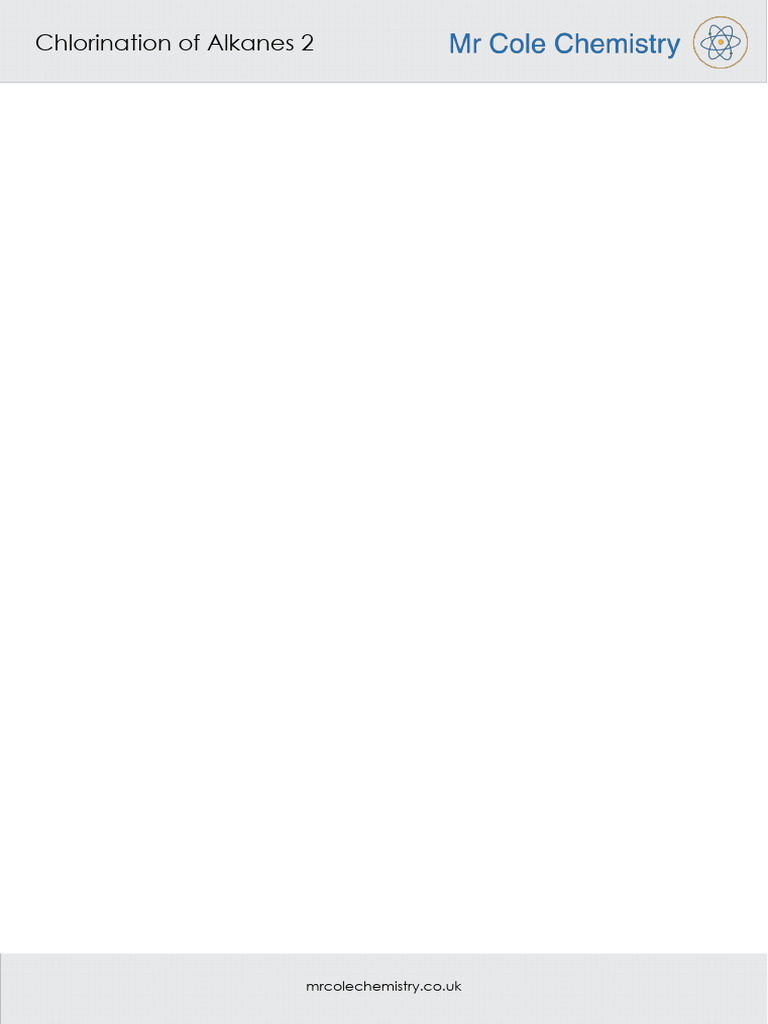 Chlorination-of-Alkanes-Question-Pack-2 | PDF | Chlorofluorocarbon ...