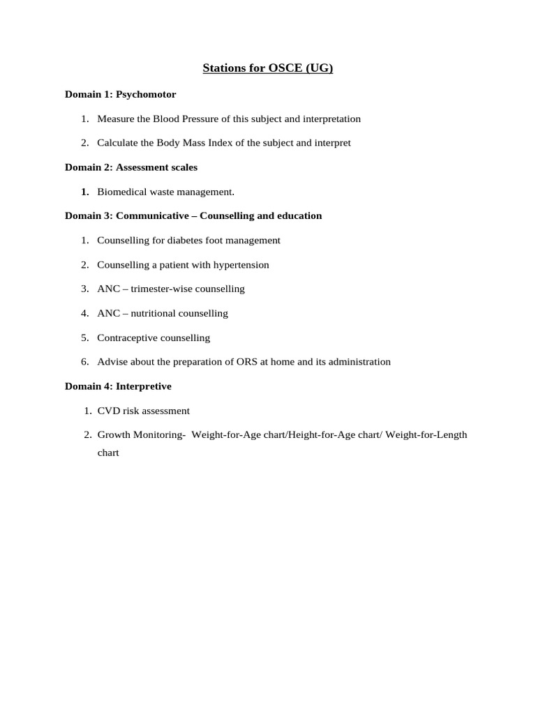 OSCE - MBBS - Final - Practical - V2zzrural and Urban | PDF | Cardiovascular Diseases | Hypertension