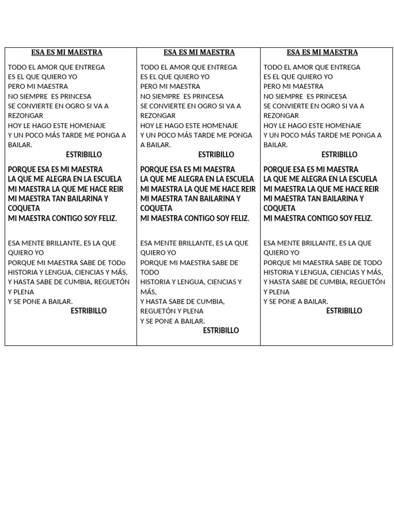 Esa Es Mi Maestra | PDF