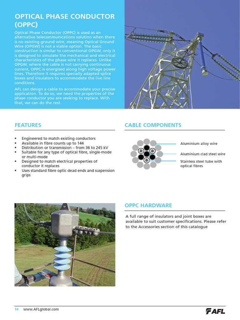 Oppc (Optical Phase Conductor) | PDF | Optical Fiber | Insulator ...