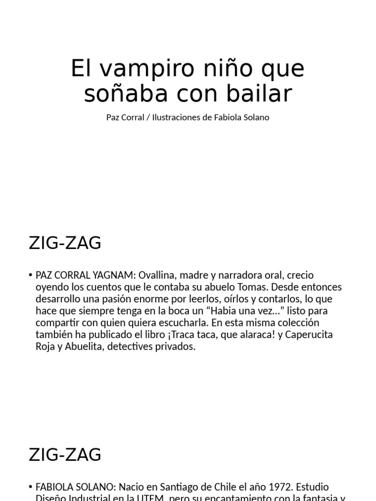 El Vampiro Niño Que Soñaba Con Bailar | PDF