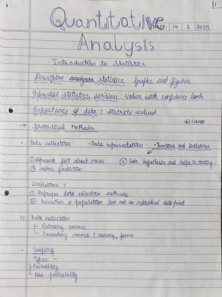 Class Notes | PDF