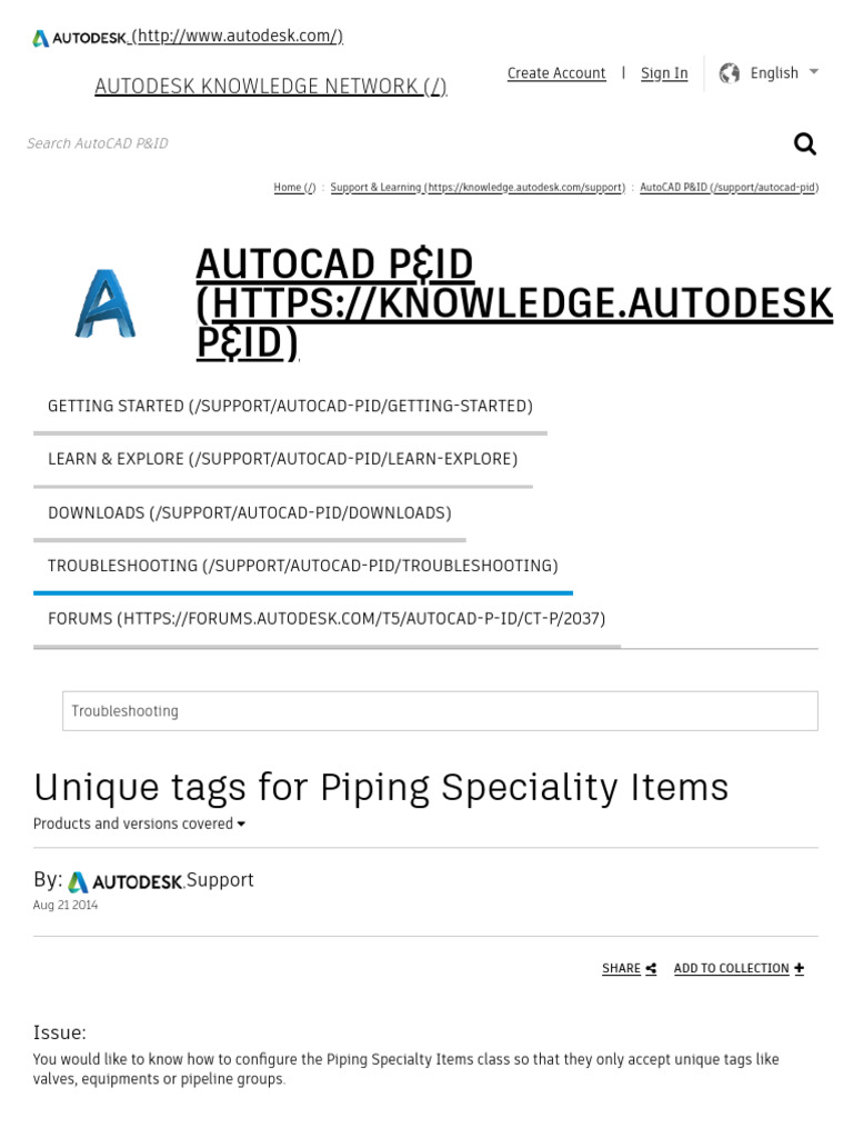 Unique Tag Configuration in AutoCAD P&ID | PDF | Autodesk | Auto Cad