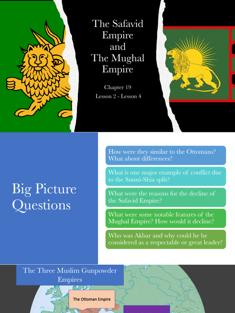Chapter 19 Lesson 2 - 3 World History | PDF | Mughal Empire | Ottoman ...