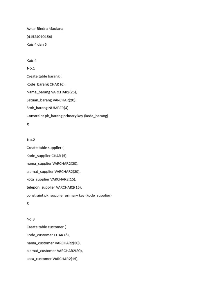 Kuis 4 Dan 5 | PDF | Software Design | Computer Data