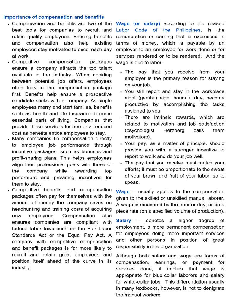 Human Resource Management | PDF | Cost Of Living | Compensation And ...