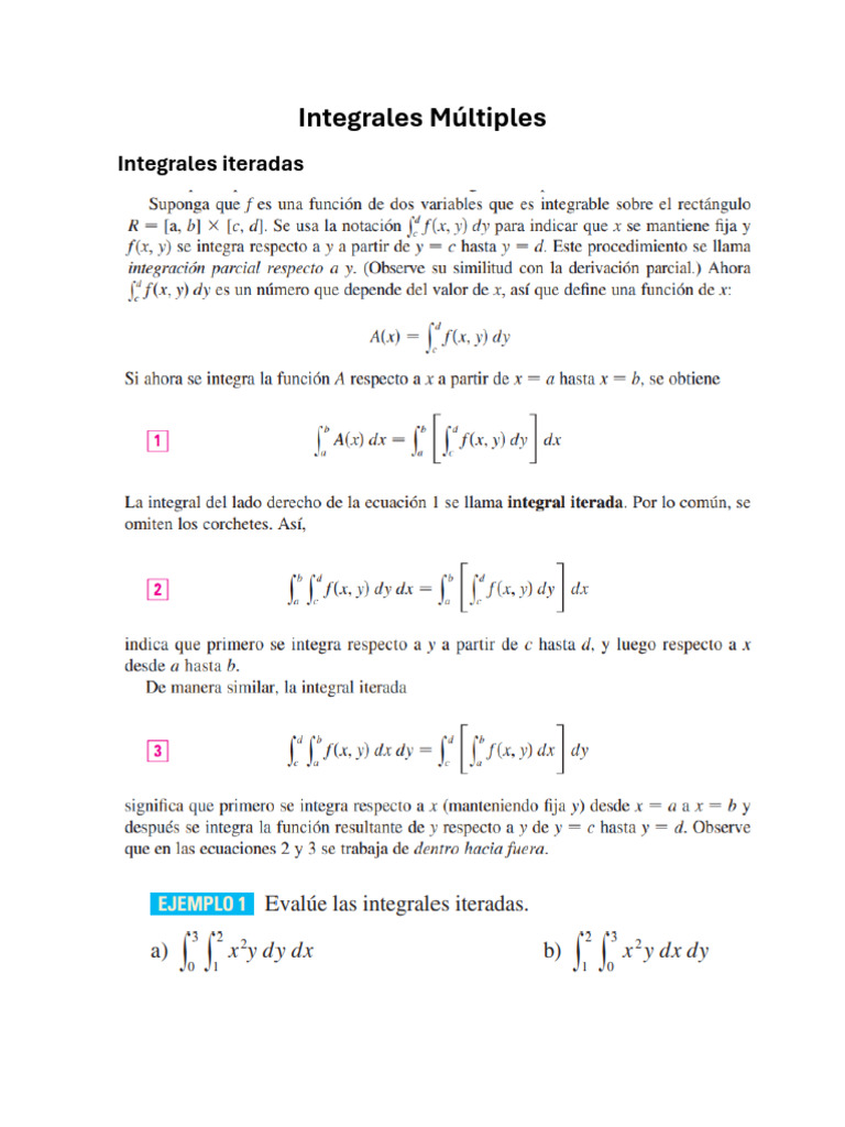 Integrales Múltiples | PDF