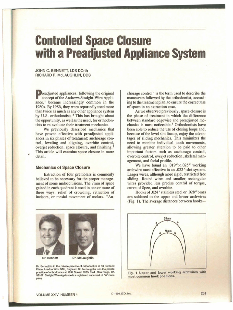 Space Closure Mechanics in Orthodontics | PDF | Orthodontics | Mouth