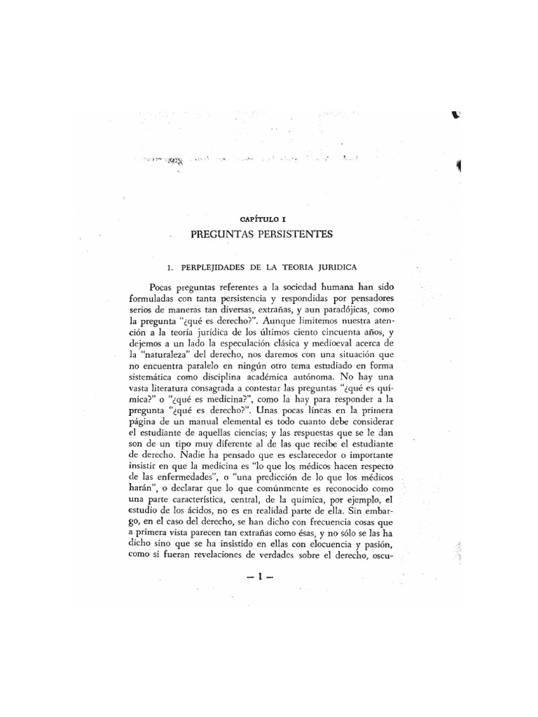 1 T - Hart - Perplejidades de la Teoría Jurídica | PDF