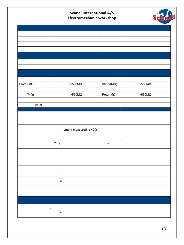 Generator Inspection Report for Seven Navica | PDF | Electric Generator ...