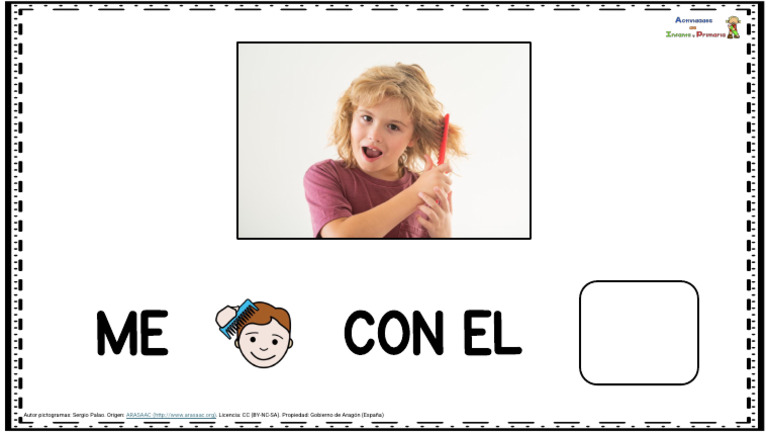 material-teacch-frases-cortas-asociacion-verbo-objeto-1 | PDF